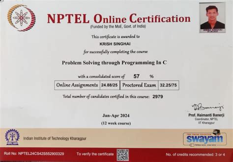 Nptel Iitkharagpur Cprogramming Problemsolving Continuouslearning