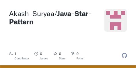 Github Akash Suryaajava Star Pattern