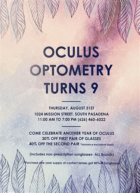 Oculus Optometrys 9th Anniversary South Pasadena Chamber Of Commerce