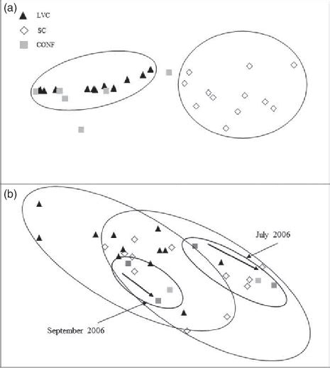 Non Metric Multidimensional Scaling Plot Of The Benthic Community