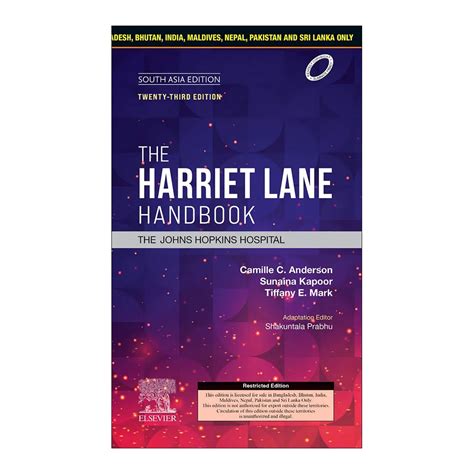 Buy Harriet Lane Handbook 23rd Sae2023