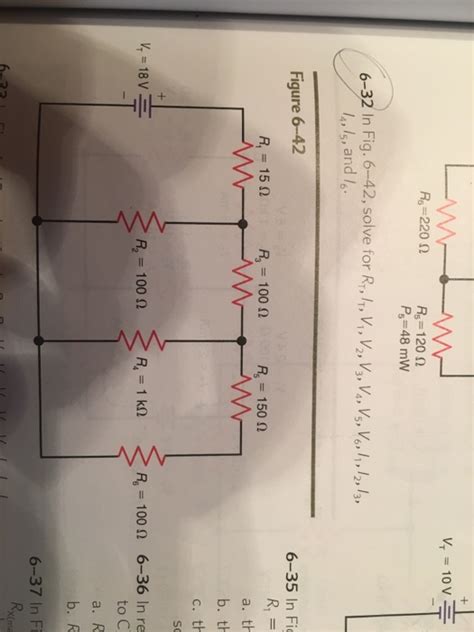 Solved In Fig 6 42 Solve For Rt It V1 V2 V3 V4