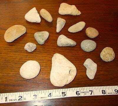 Native American Paleo Indian Artifacts Game Ballspieces Grinding