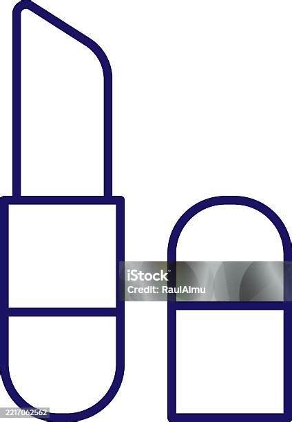 립스틱 디자인 카드 앱 소셜 네트워크를위한 현대적인 개요 스타일 아이콘 립스틱에 대한 스톡 벡터 아트 및 기타 이미지 립스틱 메이크업 화장품 벡터 Istock