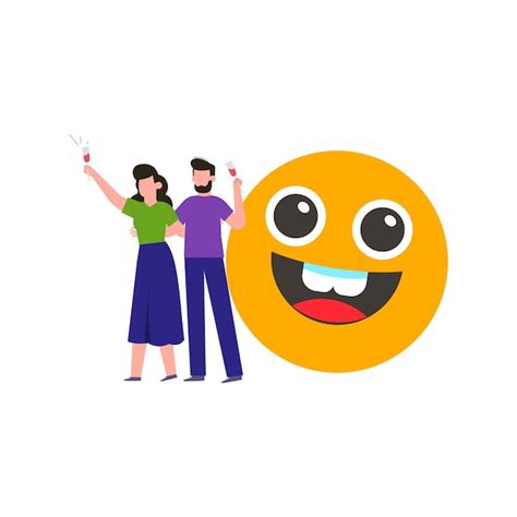 Menino E Menina Estão Comemorando Vetor Premium