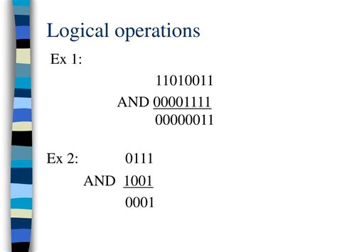 Ppt Logical And Shift Operations Powerpoint Presentation Free