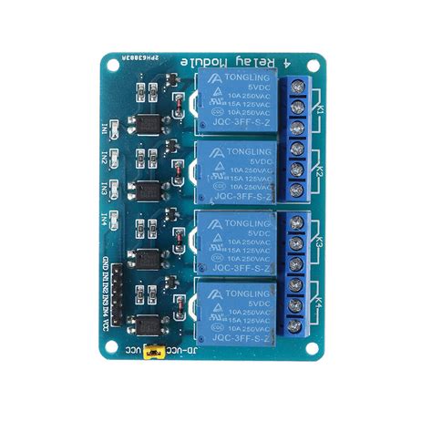 1 2 4 6 8 16 relämodul 8 kanals med optokopplare Reläutgång 1 2 4 6 relämodul 8 kanaler