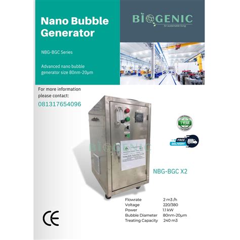 Jual Nano Bubble Generator Aerator Wwtp Tambak Kolam Ikan Budidaya 240