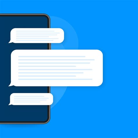 Flat Messages Bubbles Chat Interface Message Bubbles 27621243 Vector Art At Vecteezy