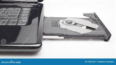 CD Tray Of Laptop Computer Stock Image Image Of Open 13967231