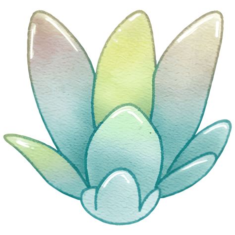 Iridescent Succulent Graphic · Creative Fabrica