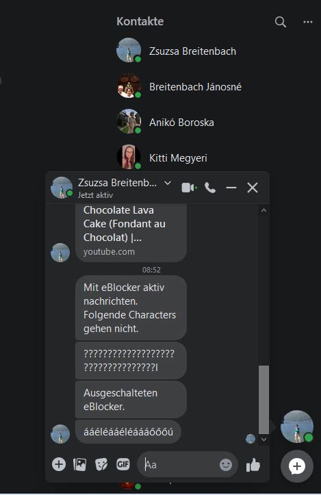 Character Problem With Messenger Bugs And Issues Eblocker Open Source Forum