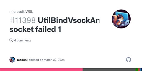 Utilbindvsockanyport286 Socket Failed 1 · Issue 11398 · Microsoftwsl · Github