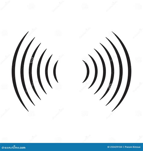 Sound Radio Wave Icon Vector Wifi Sound Signal Connection For Graphic Design Logo Website