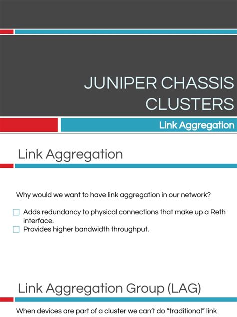 Juniper Chassis Clusters Link Aggregation Pdf Telecommunications Infrastructure Electronics