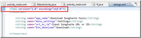 【已解决】adt中编辑stringsxml时出现错误：content Is Not Allowed In Prolog 在路上