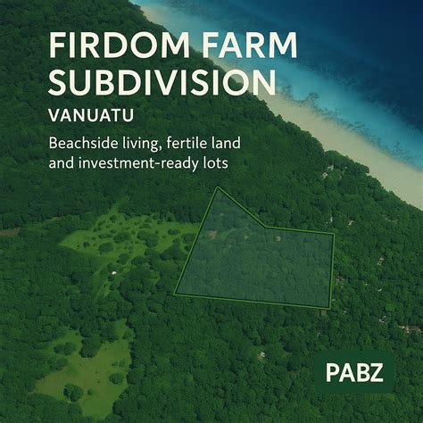 3 Acres Near The Beach Close To Town Land For Sale In Vanuatu