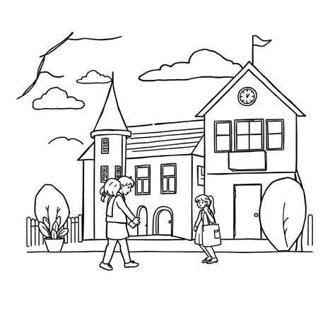 25 Coloriage École Classe Récré Bus Et Plein De Couleurs