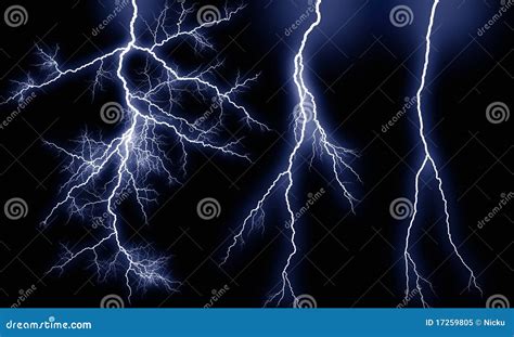Storm Lightning Types Stock Image 17259805