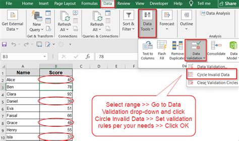 How To Circle Invalid Data In Excel 5 Effective Ways Excel Insider