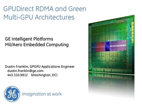 Gpudirect Rdma And Green Multi Gpu Architectures