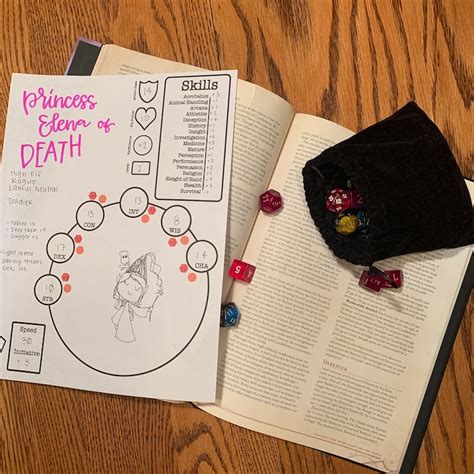 RPG BLANK Character Sheet PDF Downloadable Etsy