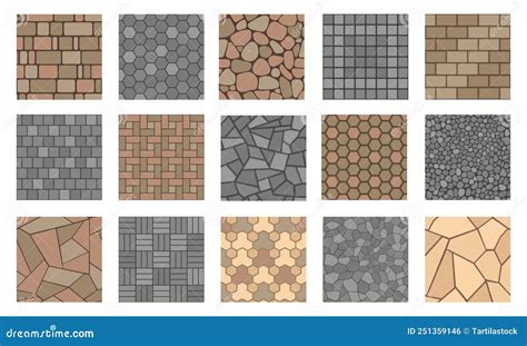 Pavement Bricks With Lump Hammer Flat Linear Long Shadow Icon Vector Illustration