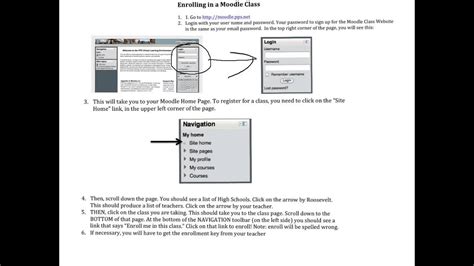 How To Enroll In A Moodle Class Youtube