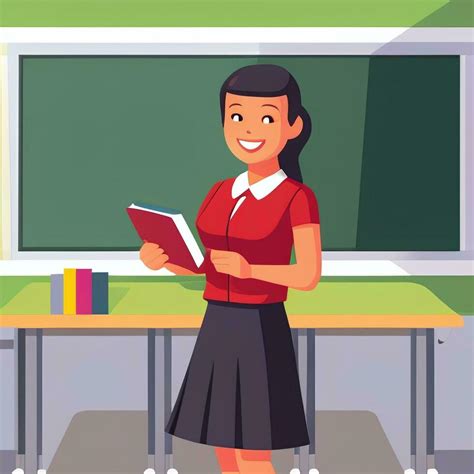 Ai Generated Teacher Student Study Potrait Icon Clip Art Sticker