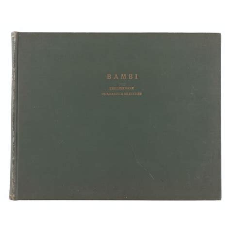 A Rare Bound Volume Of Bambi Studio Model Sheets