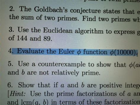 The Goldbachs Conjecture States That The Sum Of Two
