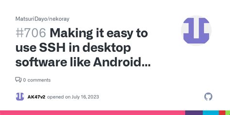 Making It Easy To Use Ssh In Desktop Software Like Android Apk Issue Matsuridayo