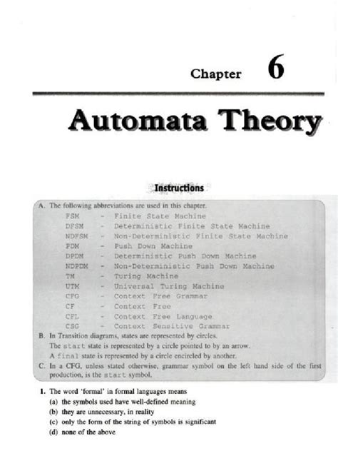 Automata Theory Mcqs Pdf Pdf