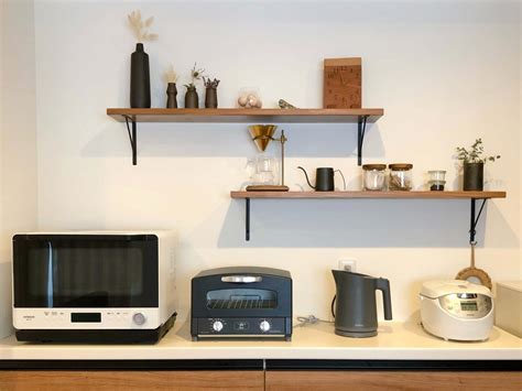 【diy】キッチン背面の壁におしゃれな飾り棚を取り付ける アサイ工房