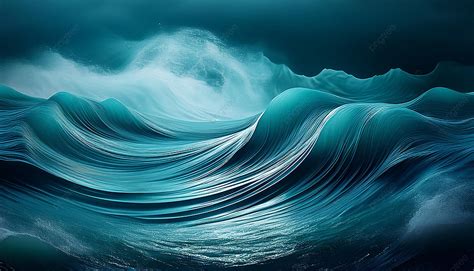 Abstract Ocean Wave Art With Deep Blue Tones Background Ocean Wave Water Background Image And