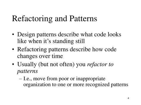 Ppt Refactoring Techniques For Code Improvement In Object Oriented