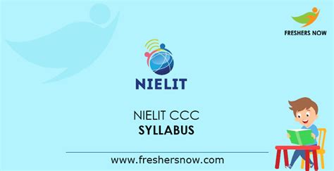 Nielit Ccc Syllabus 2025 Pdf Course On Computer Syllabus