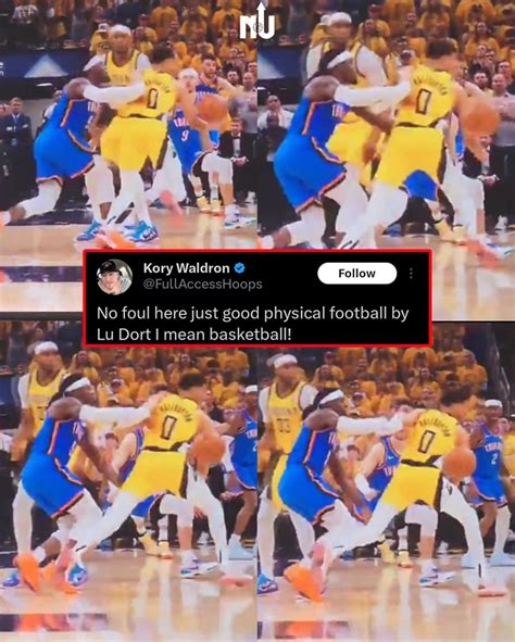Nba Pacers Fans Were Unhappy That Lu Dort Got Away With A Clear Push