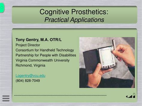 Ppt Cognitive Prosthetics Practical Applications Powerpoint Presentation Id491986