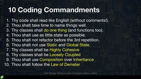 What Are Your Top Coding Commandments Talk Gamedevtv
