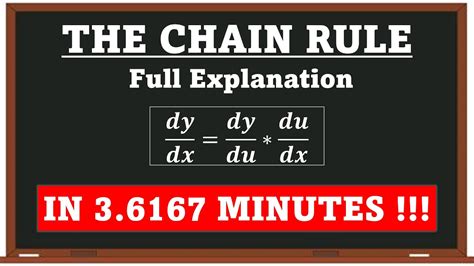 Learn Chain Rule Differentiation Under 36167 Minutes Youtube