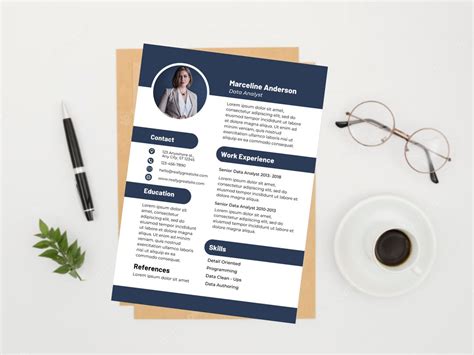 Resume Template CV Template Editable CV Printable Resume Professional Resume