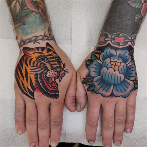 Trad Hand Tattoos