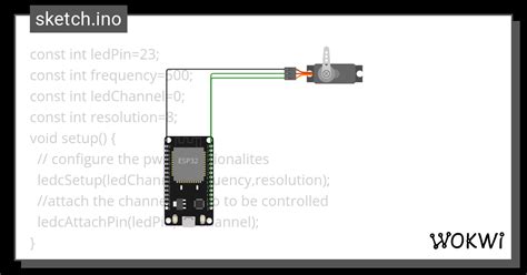 Servo Motar Wokwi ESP STM Arduino Simulator Servo Motar Wokwi ESP STM Arduino Simulator