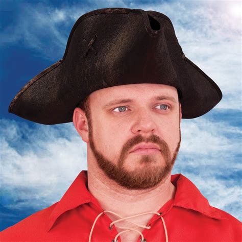 Scalawag Faux Suede Tricorn Pirate Hat