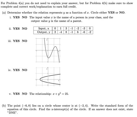 Solved For Problem A You Do Not Need To Explain Your Chegg Com