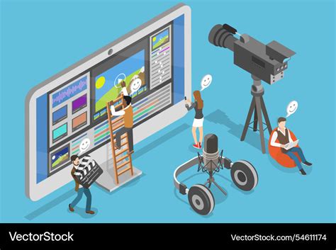 D Isometric Flat Of Software Royalty Free Vector Image