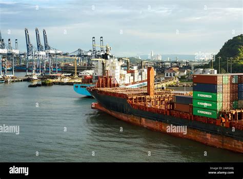 Panama Canal Colon Province Panamax Gatun Lake Cruise Ship And