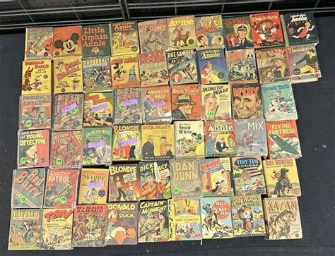 64 Big Little Books Good Variety Including Disney All Covers Are