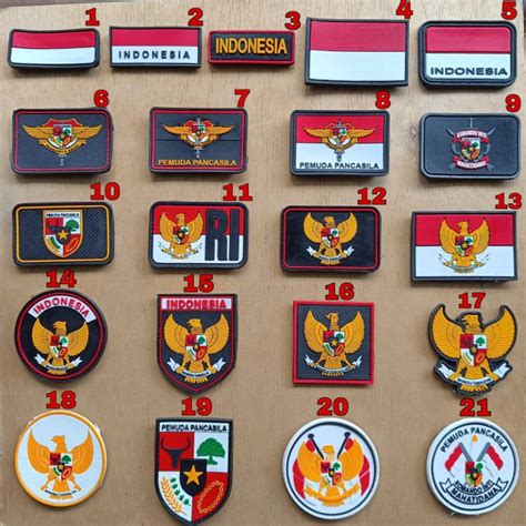 Jual Patch Rubber Logo Pp Pemuda Pancasila Komando Inti Tempelan Emblem